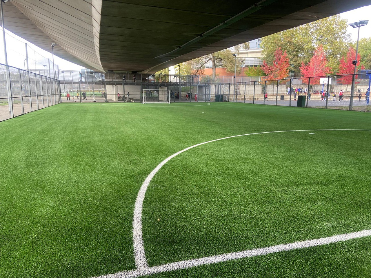 Football pitch construction resurfacing for Westminster Academy